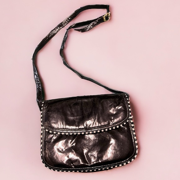 Jay Herbert | Bags | 35 Jay Herbert New York Black White Pleather Purse ...